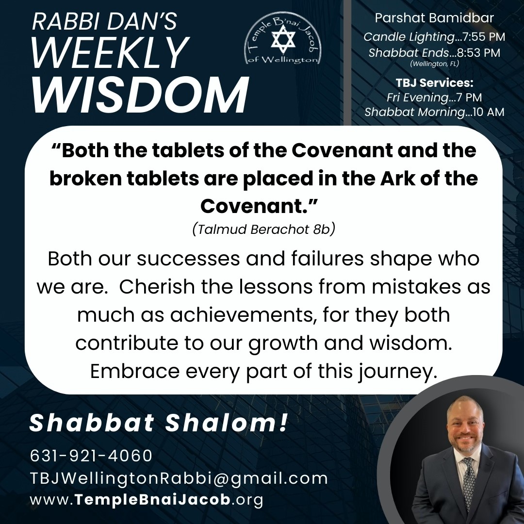 Rabbi’s Dan’s Weekly Messages | Temple B'nai Jacob of Wellington